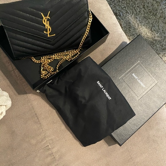 Saint Laurent | Bags | Ysl Small Leather Purse | Poshmark